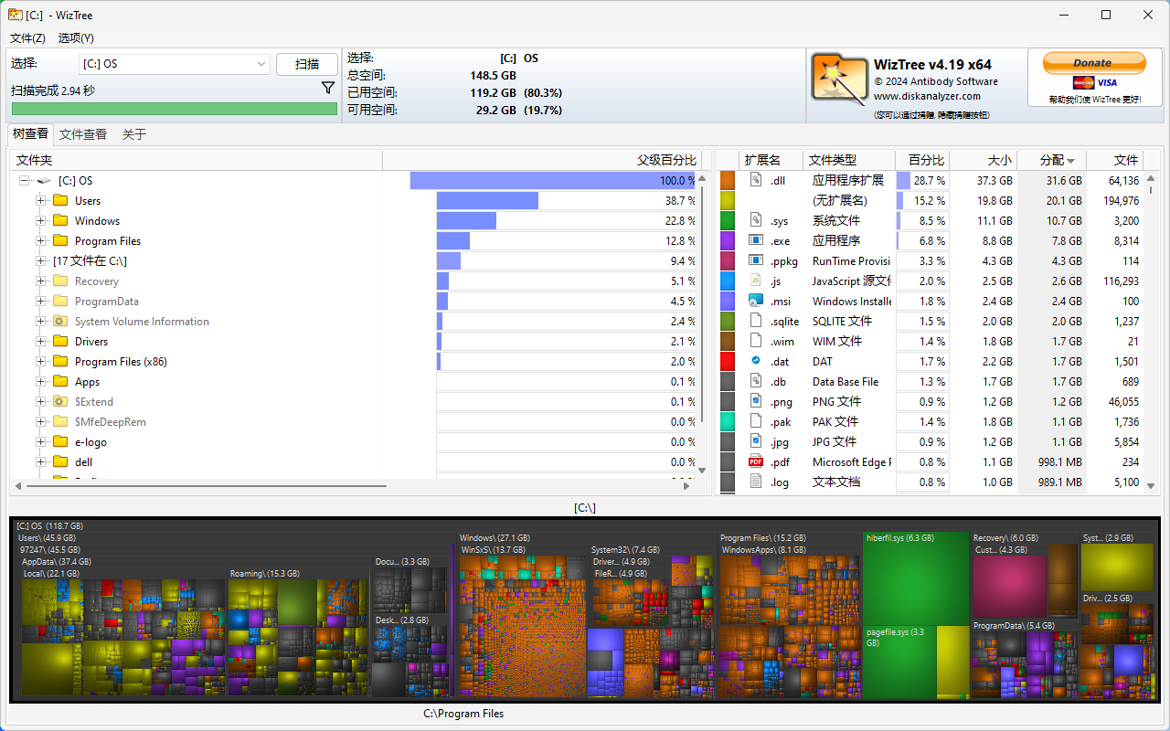 C盘满了怎么办？试试WizTree，让你的硬盘像新买的一样快！-CSDN博客