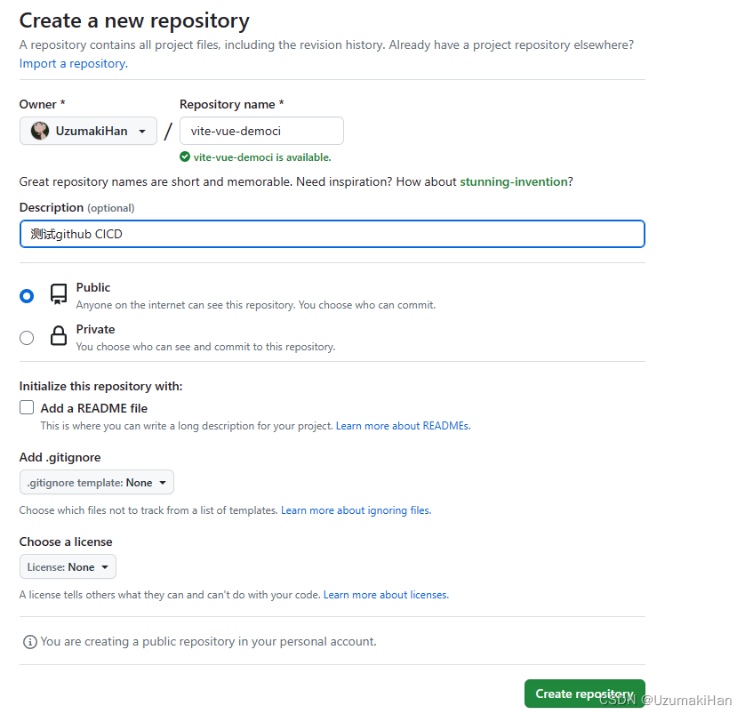 使用github Cicd 简单部署vue项目github的cicd构建前端项目 Csdn博客