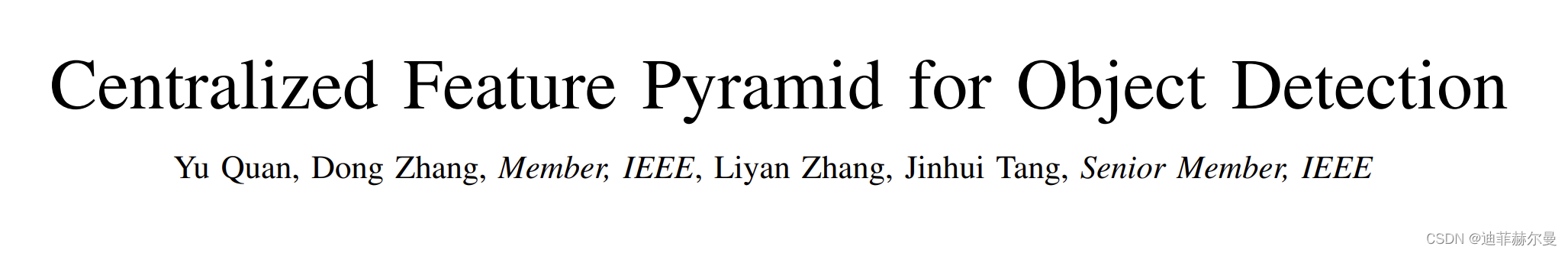 特征融合篇 | YOLOv8 引入中心化特征金字塔 EVC 模块 | 《Centralized Feature Pyramid for Object Detection》_YOLOv8改进实战 ...