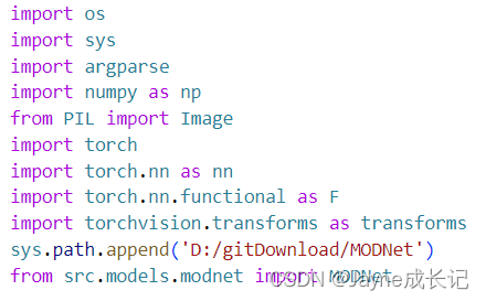 from src.models.modnet import MODNet ModuleNotFoundError: No module ...