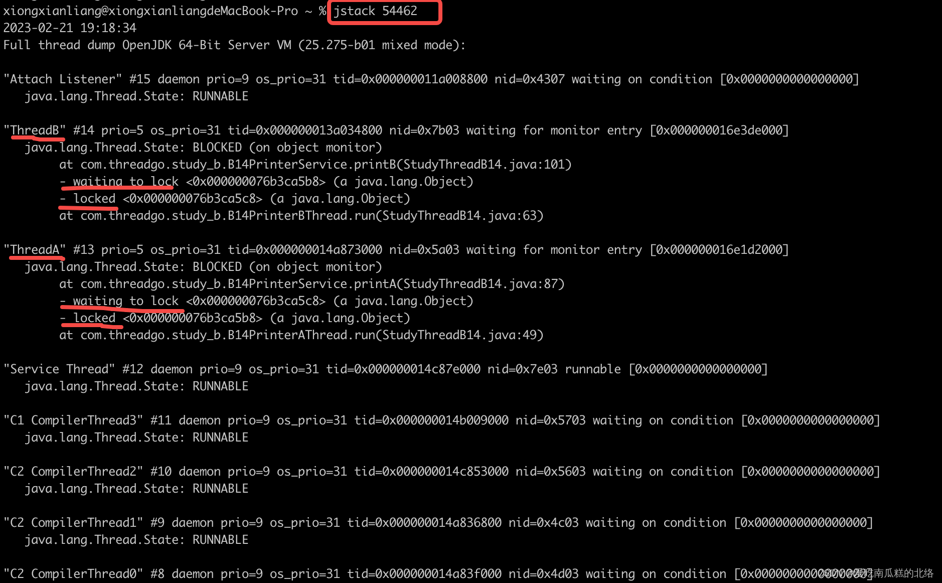 多线程死锁_通过jps,jstack证明这种推论-CSDN博客
