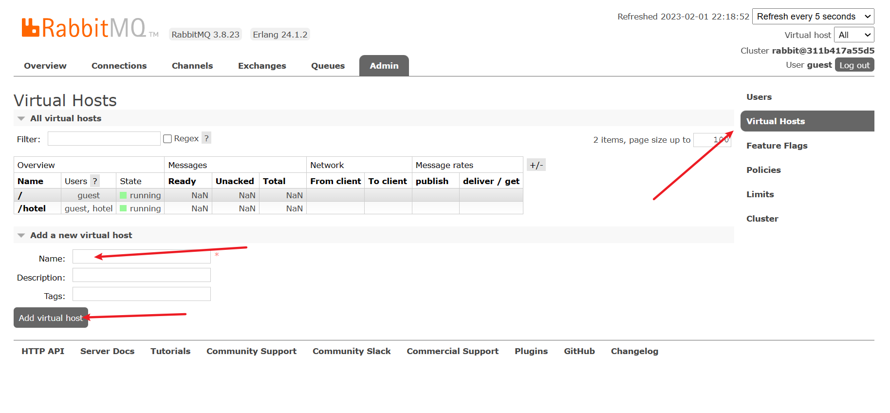 RabbitMQ新建用户和虚拟主机_rabbitmq java代码创建一个用户分配虚拟主机-CSDN博客