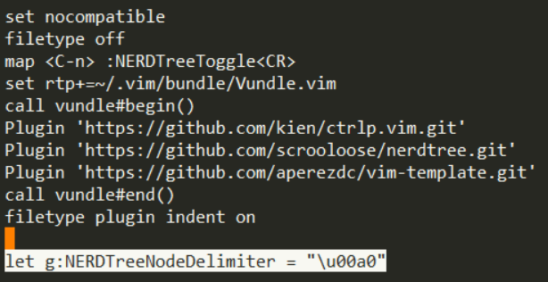 NerdTree文件前有^G字符的解决办法_^g nerdtree-CSDN博客
