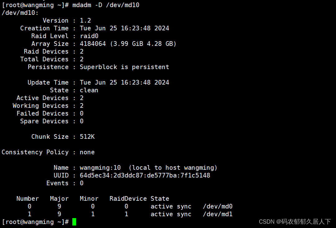 Linux：RAID磁盘阵列_linux查看raid信息命令-CSDN博客