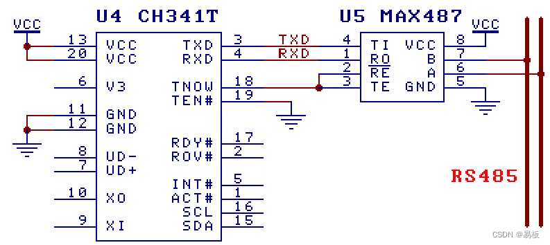 USB转I2C转SPI芯片CH341-CSDN博客