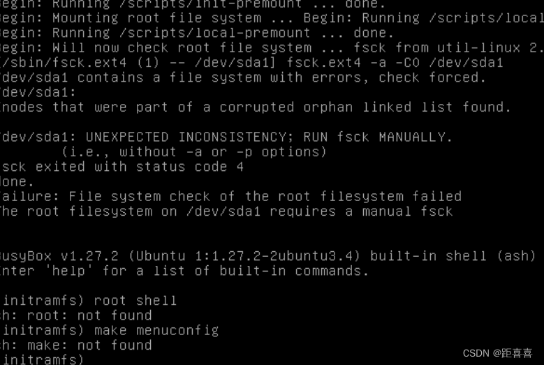 完蛋了，Ubuntu 开机显示 initramfs 进不了_initramfs进不了界面-CSDN博客