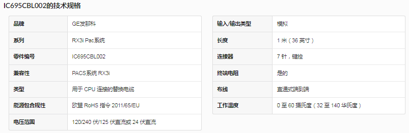GE通用电气 Fanuc IC695CBL002 CPU电缆 替换电缆_ic200cbl002分站下载电缆-CSDN博客