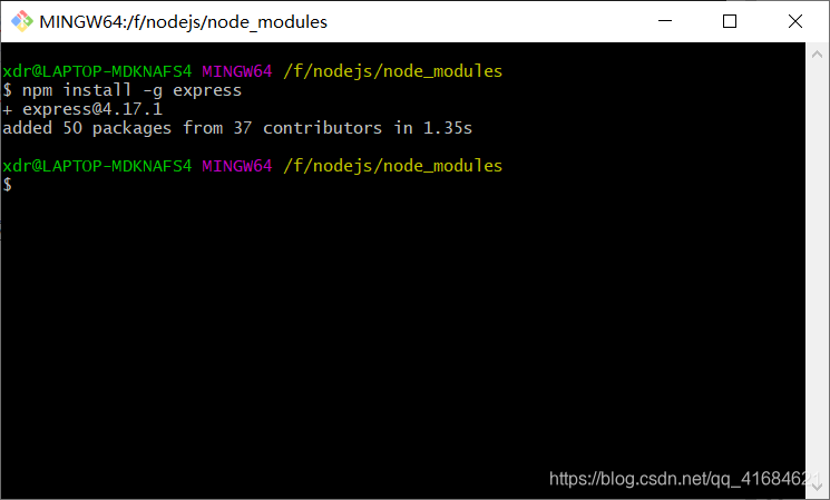 解决 internal/modules/cjs/loader.js:983 throw err； ^ Error: Cannot find module ‘express‘ 报错问题-CSDN博客