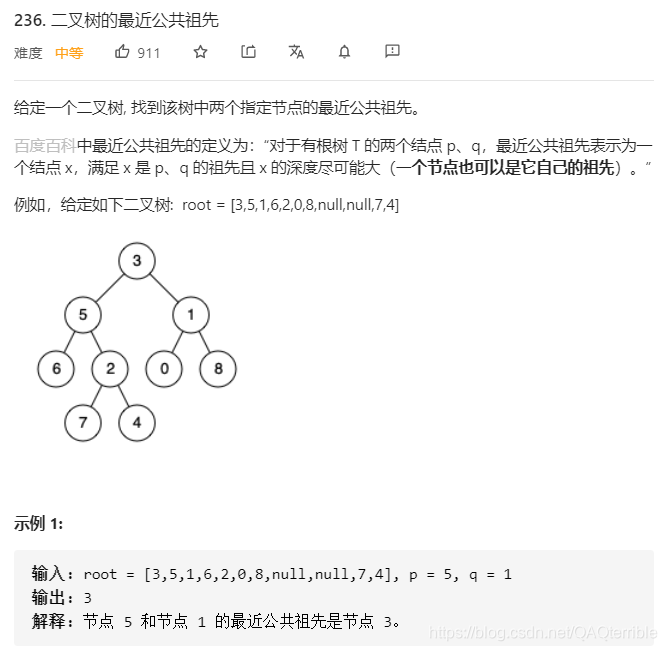 Day15 LeetCode 231 235 236（JAVA版）_leetcode 236 java-CSDN博客