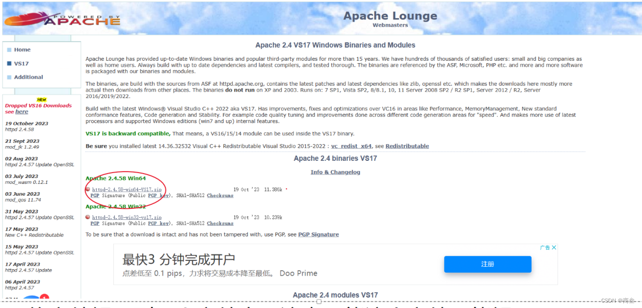 VS无法访问网页之Apache安装_vs程序如何链接apache-CSDN博客