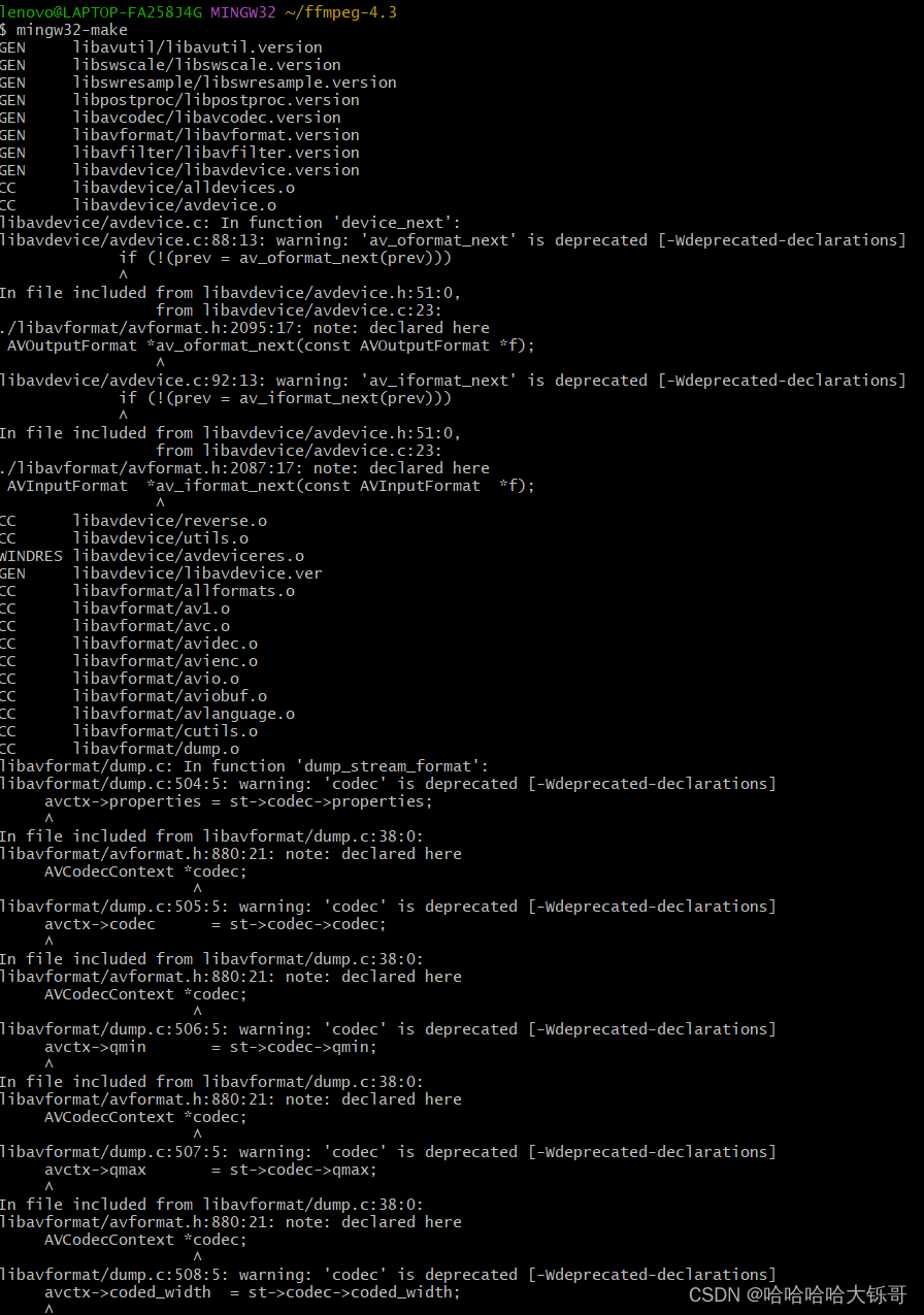 Qtffmpeg 使用qt自带的mingw编译器编译ffmpeg生成lib库（h264解码）qt 编译ffmpeg Csdn博客