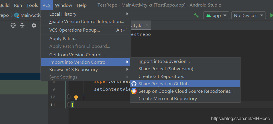 Android Studio上传Android项目到GitHub（最新）_android studio把项目上传到github-CSDN博客