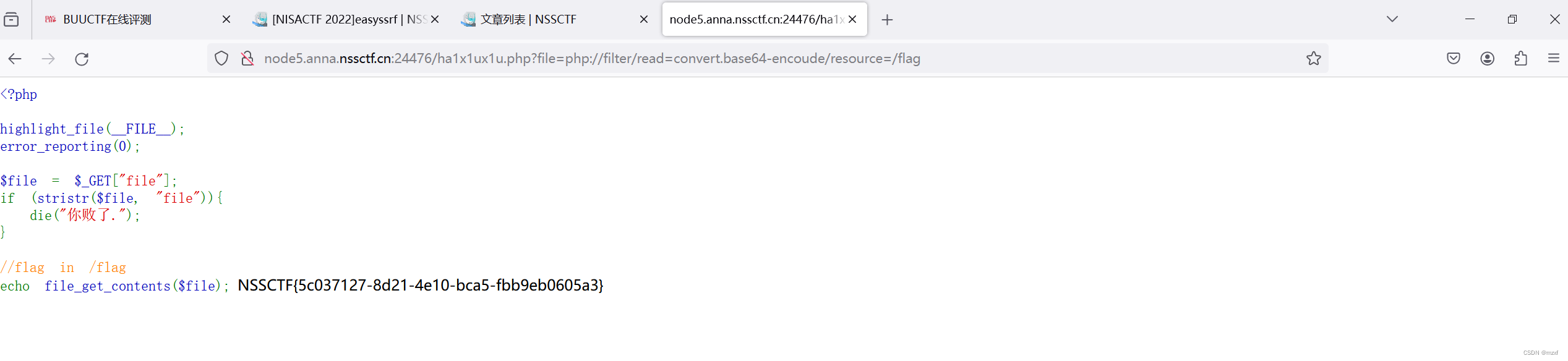 php题解（巩固基础知识）代码审计_[nisactf 2022]easyssrf-CSDN博客