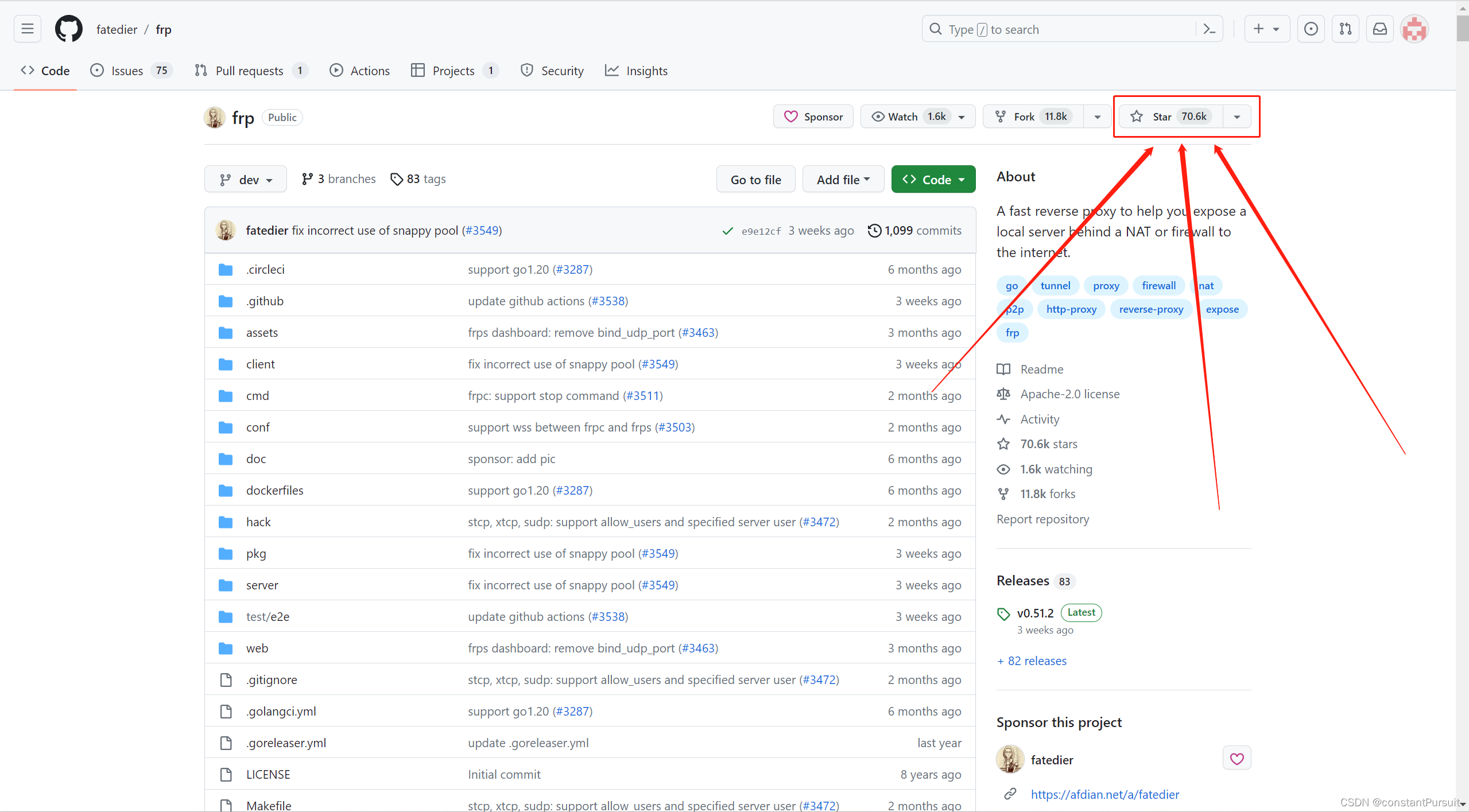 frp（内网穿透工具）70k Star_frpjp-CSDN博客