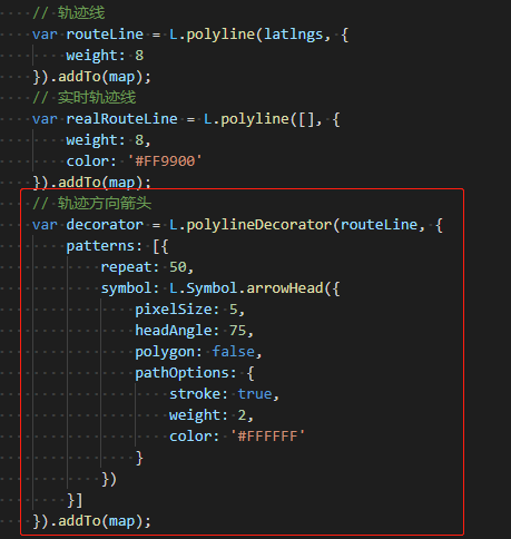 Leaflet 带箭头轨迹以及沿轨迹带方向的动态marker_leaflet绘制带箭头的线-CSDN博客