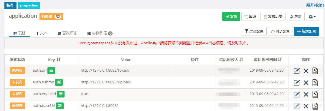 springboot集成 携程 Apollo 报 please check whether the configs are released in Apollo 错误_sync config ...