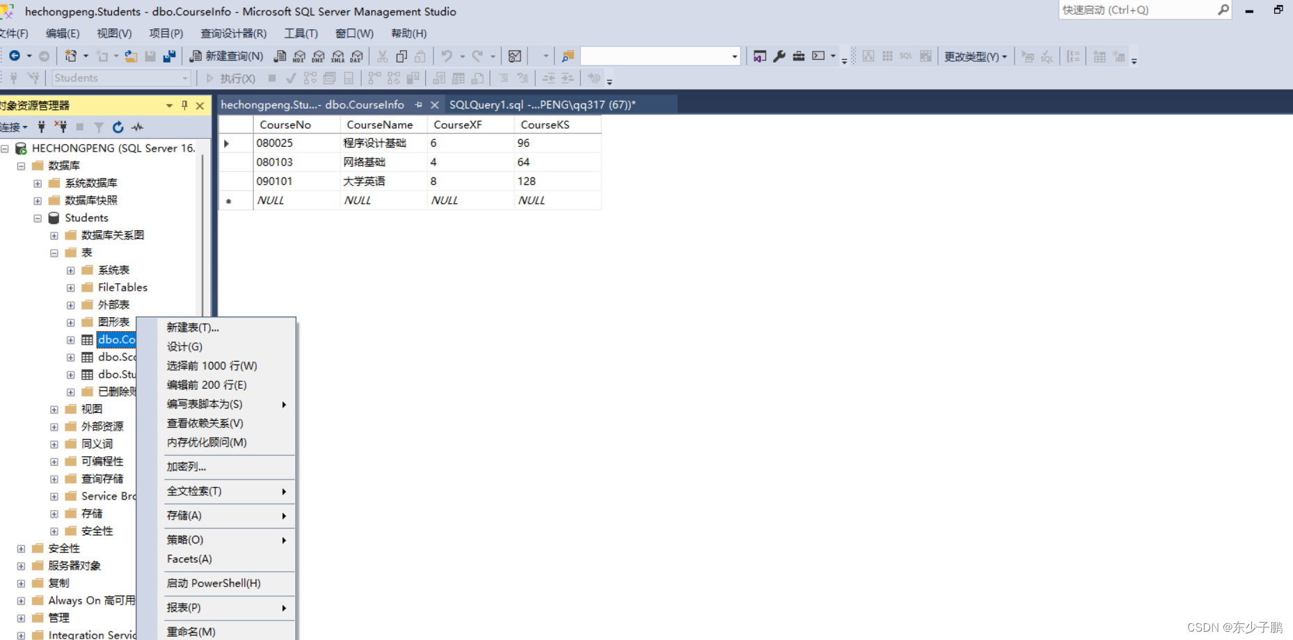 SQL Server、SSMS、编写T-SQL语句完整教程_ssms数据库怎么输入tsql-CSDN博客