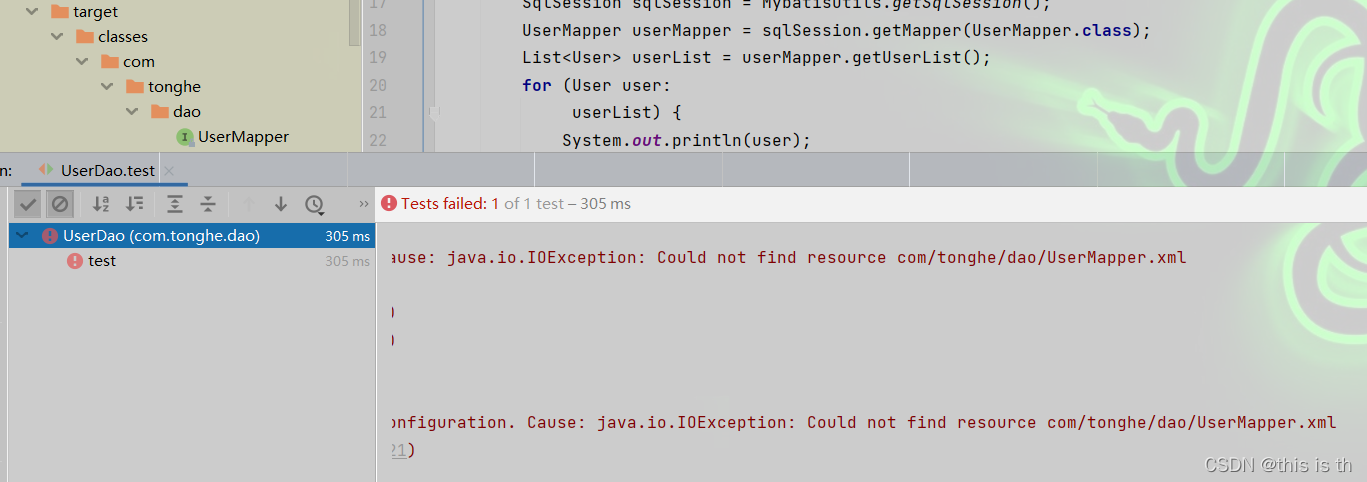 Mybatis入门的第一个程序 踩坑_idea org.xml.sax.saxparseexception; linenumber: 5;-CSDN博客