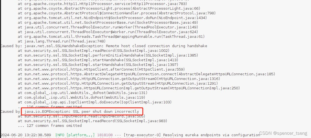 java.io.eofexception:ssl peer shut down incorrectly_java.io.eofexception: ssl peer shut down ...