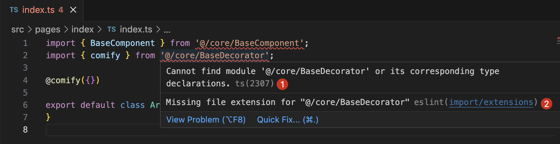 webpack配置alias后eslint和ts无法识别_.eslintrc.js import resolver alias-CSDN博客