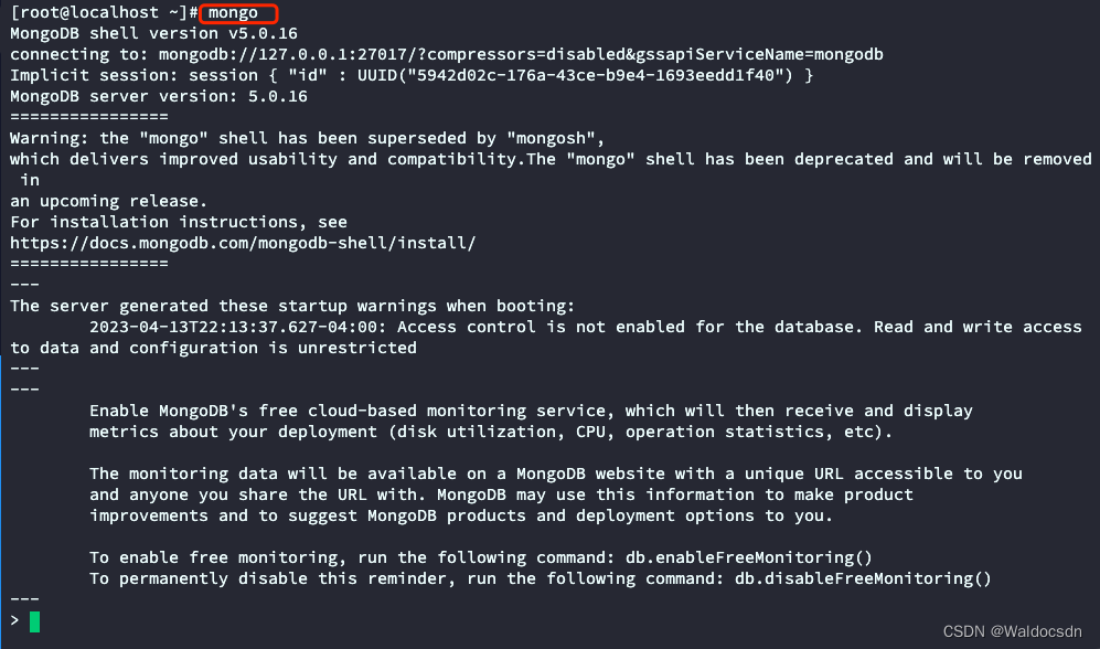 CentOS 8自动化安装MongoDB并安装和实验master-slave集群、副本集群(Replica Set)、分片集群(Sharding)_mongodb_Waldocsdn-AI ...