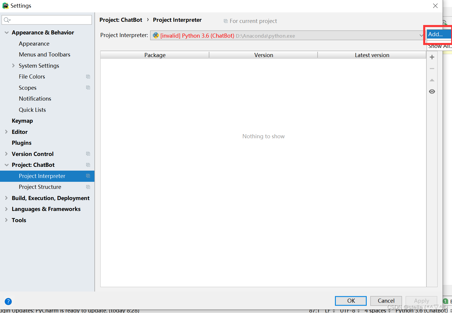 PyCharm+Anaconda+Tensoflow+Python3.6环境配置_anaconda python3.6-CSDN博客