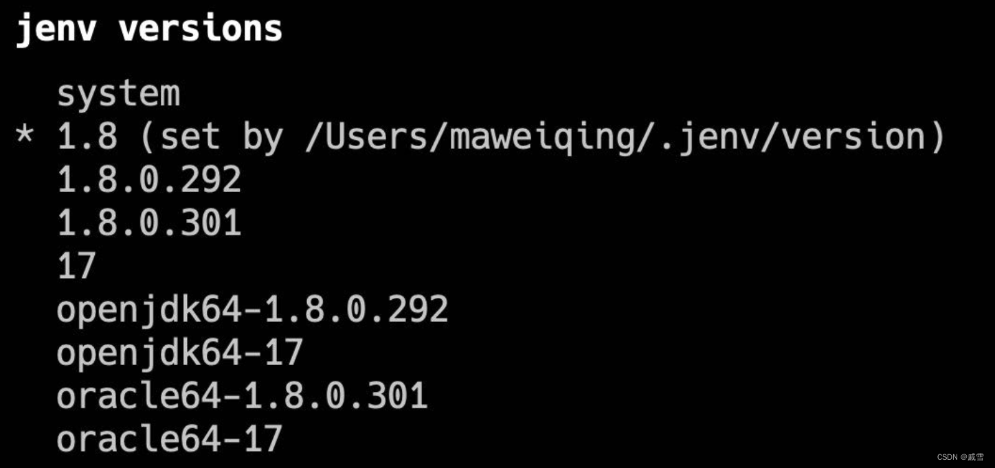 Mac上使用homebrew安装和配置jenv进行Java版本管理,-CSDN博客