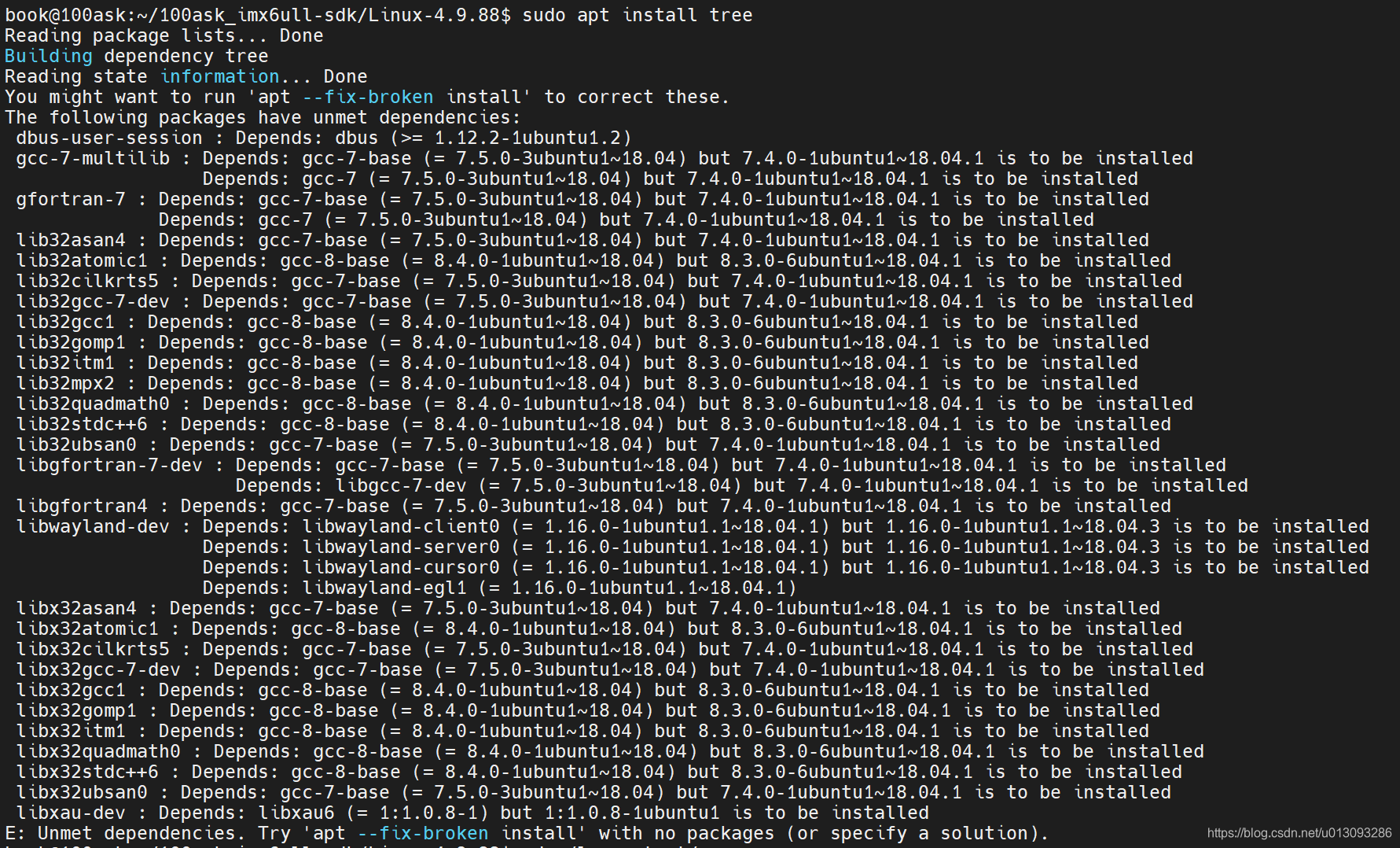 五、Linux下，安装tree命令失败的解决方案_ubuntu安装tree不成功怎么解决-CSDN博客