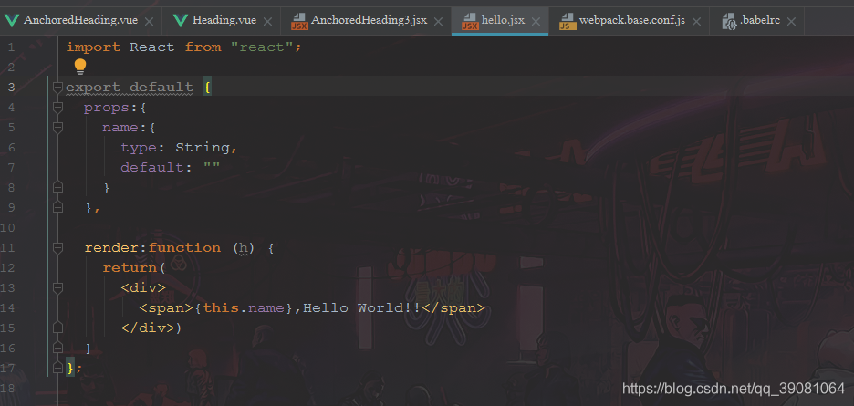 在vue使用jsx来解决template中复杂的逻辑处理_vue template中嵌套jsx-CSDN博客