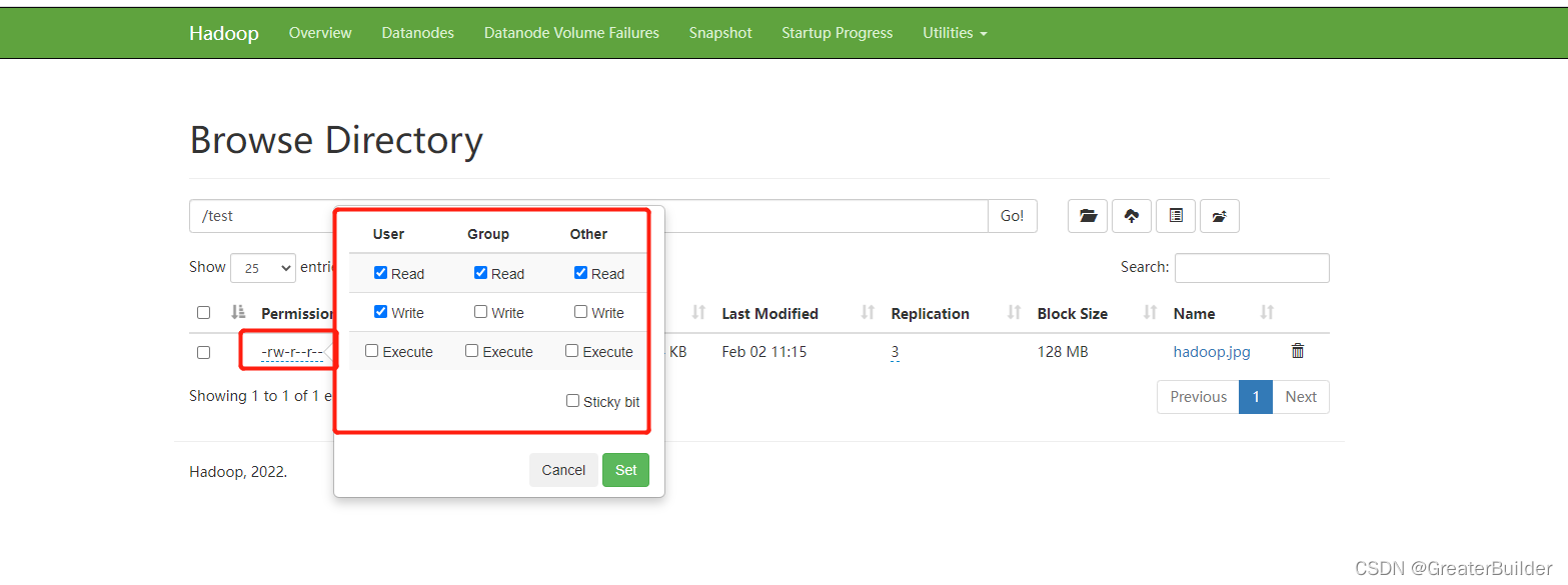 HDFS通过WEB UI操作文件_hdfs ui-CSDN博客