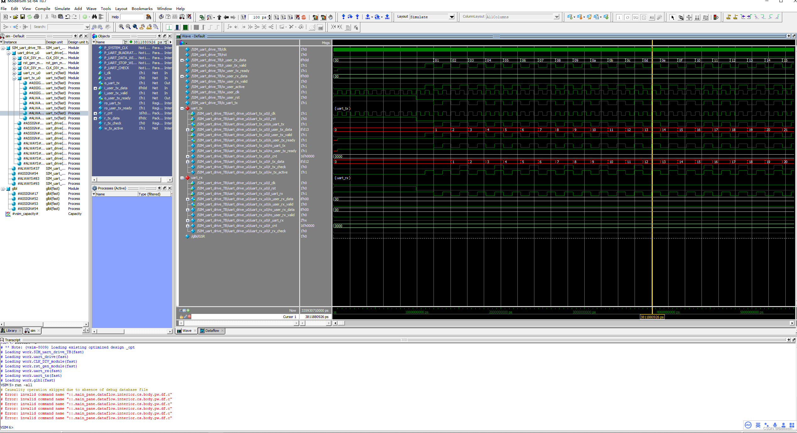FPGA-结合协议时序实现UART收发器（六）：仿真模块SIM_uart_drive_TB_fpga sim-CSDN博客