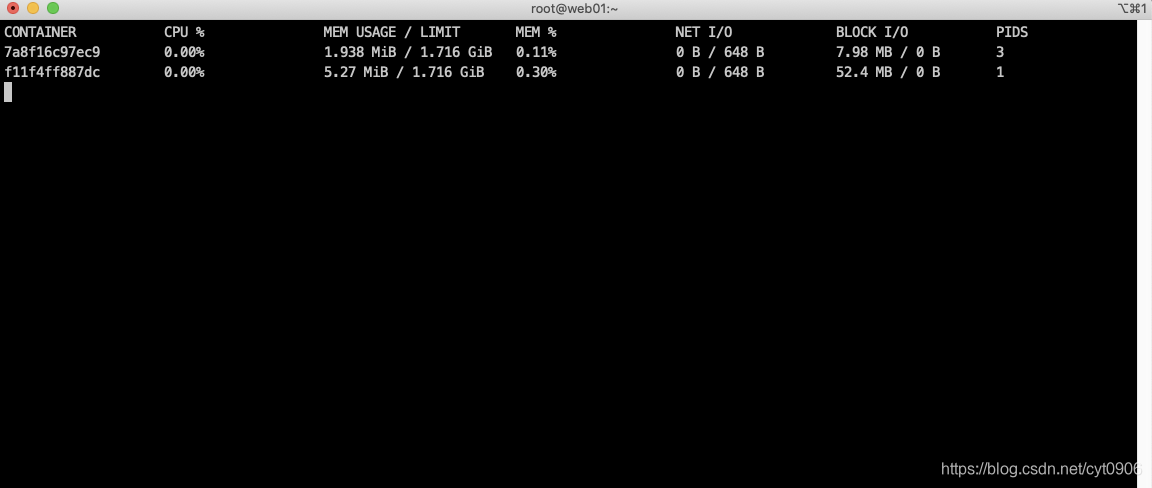 docker stats 查看容器资源的使用情况-CSDN博客