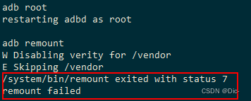 【问题解决】adb remount 失败或刷机无法连接设备（KaiOS）_adb remount failed-CSDN博客