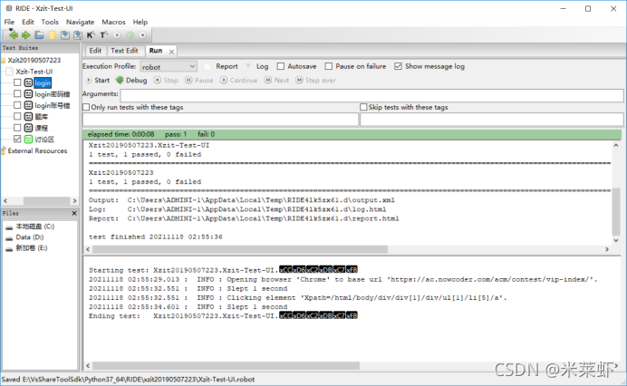 【界面测试完整实例】Robot framework实现自动化测试_robotframework实例-CSDN博客