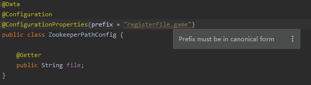 在使用springboot配置类时提示 Prefix must be canonical form-CSDN博客