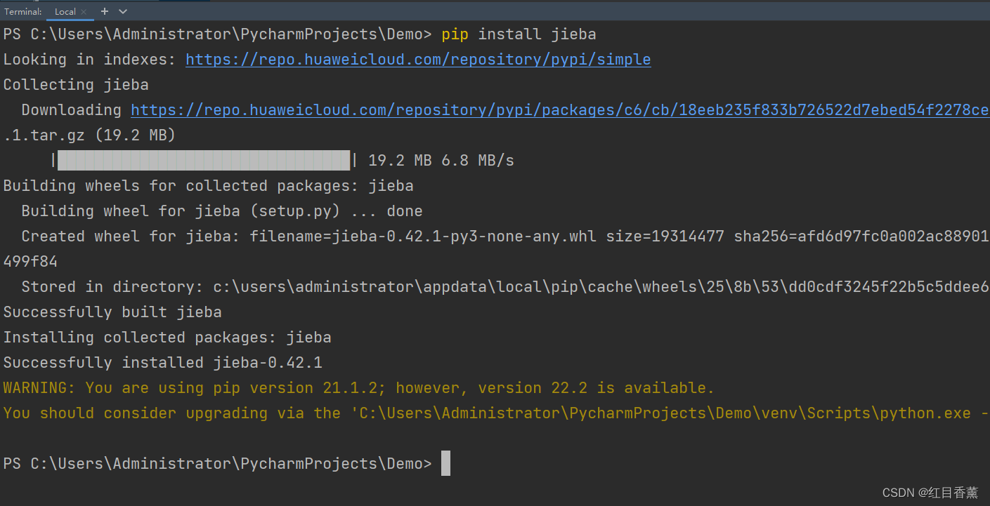 Python可视化数据分析03、jieba【分词】_jieba 分词 demo-CSDN博客