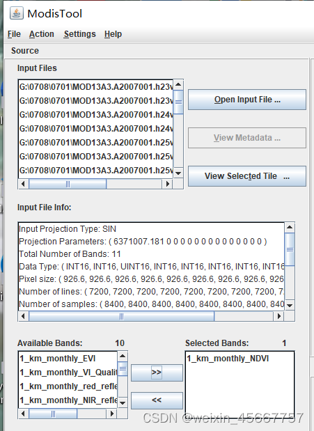 MODIS数据处理工具MODIS Reprojection Tool(MRT)介绍-CSDN博客