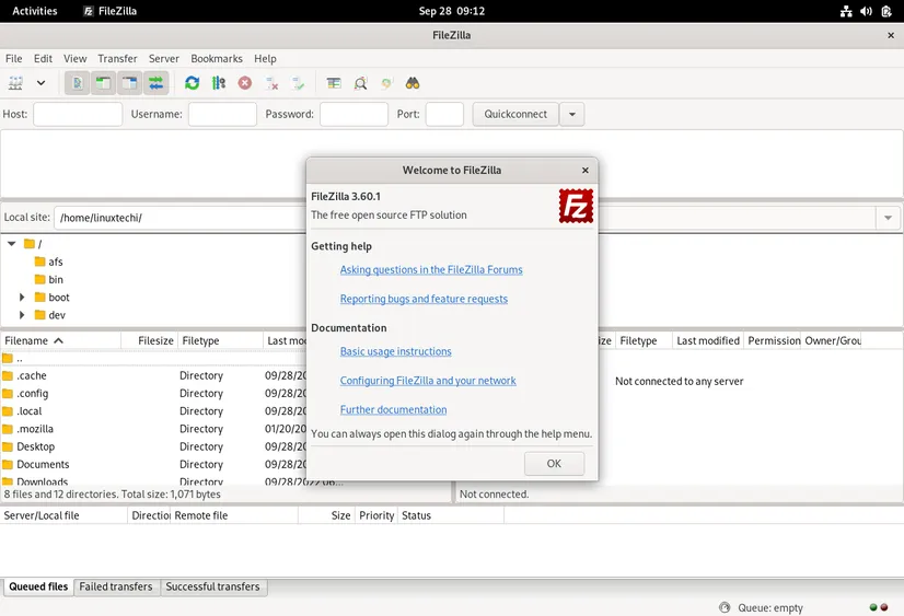 如何在 Fedora 36 Workstation 上安装 FileZilla ?_fedora filezilla-CSDN博客