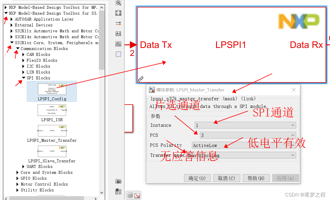 Matlab的SimuLink对FS32K144编程--SPI通讯控制12bitDAC输出_simulink spi通信-CSDN博客