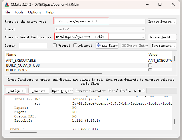 记录：VS2019+OpenCV4.7.0编译-CSDN博客