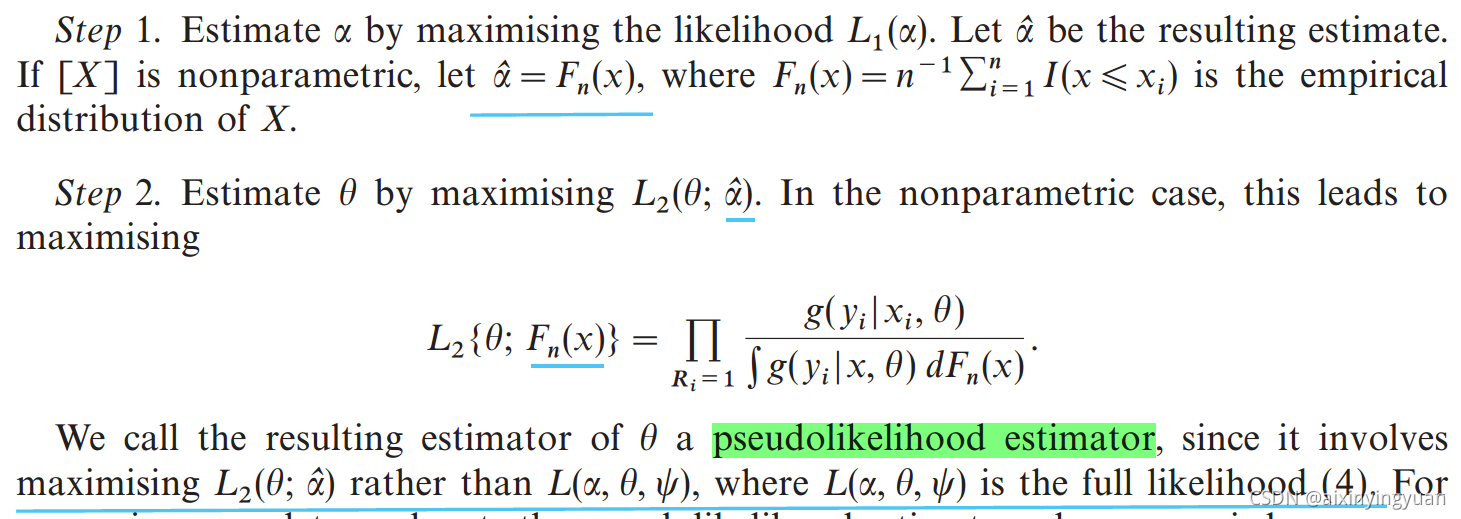 伪似然估计（Pseudo Maximum Likelihood Estimation）-CSDN博客