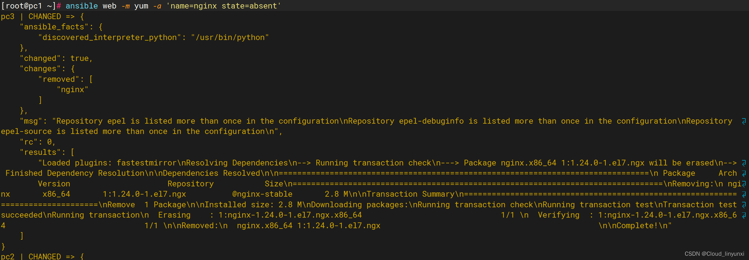 Ansible 常用模块详解_ansible ping-CSDN博客