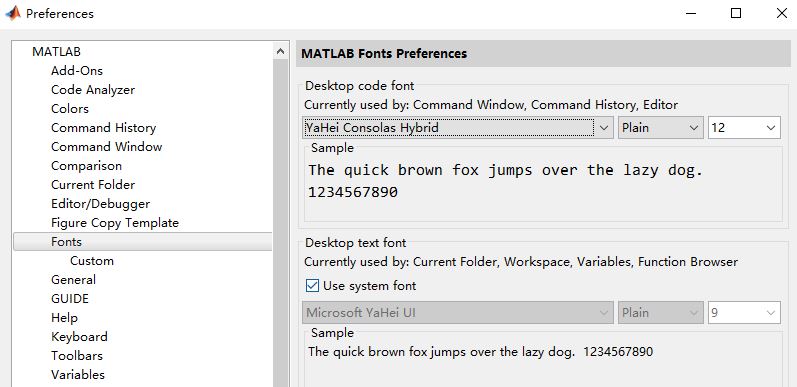 『matlab笔记』之使用自定义Consolas+Yahei字体解决中文乱码（方框）问题_consolas with yahei-CSDN博客