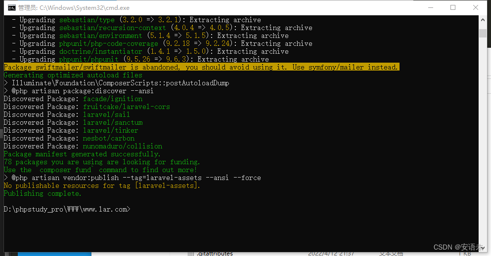 laravel新版教程之如何安装步骤详细说明_phpstudy怎么安装laravel框架-CSDN博客
