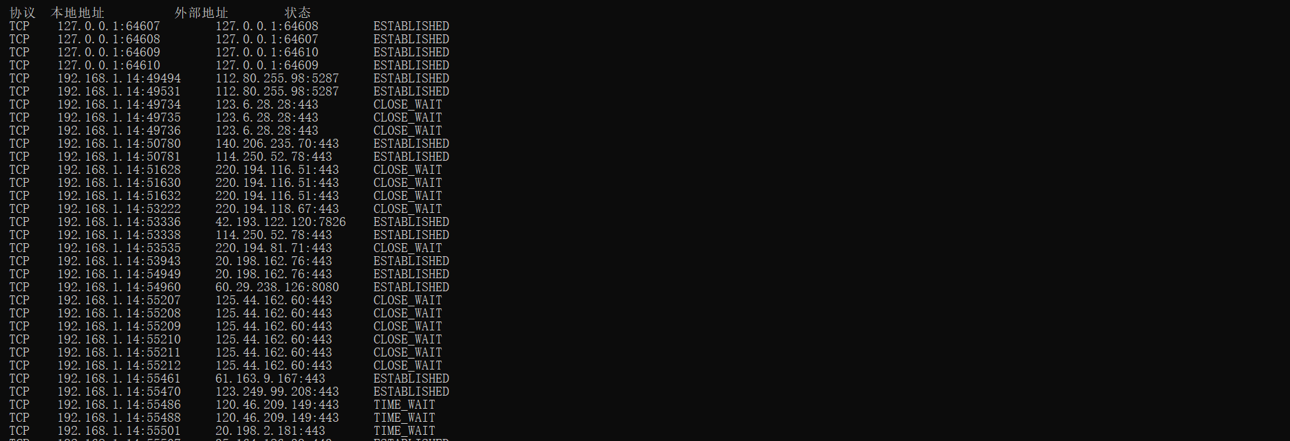 netstat 命令_netstat -nb-CSDN博客