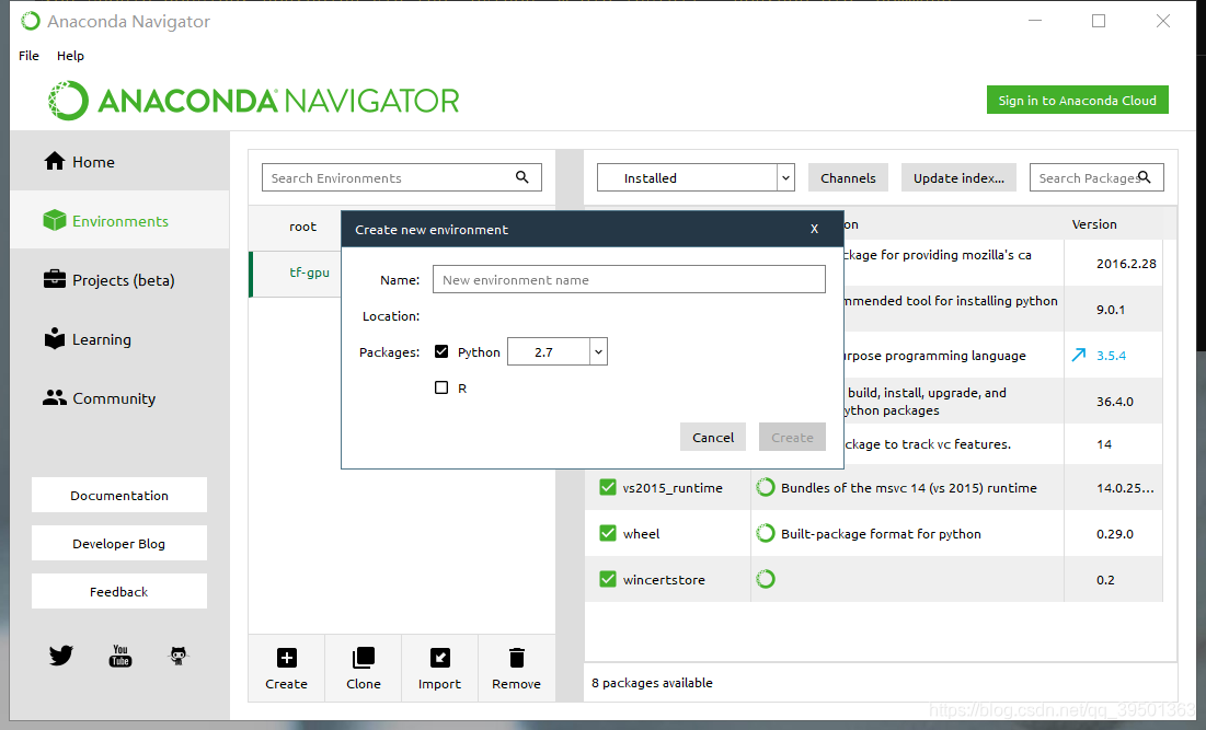 Anaconda安装tensorflow-gpu（windows环境下实现faster-rcnn）_ansconda faster rcnn-CSDN博客