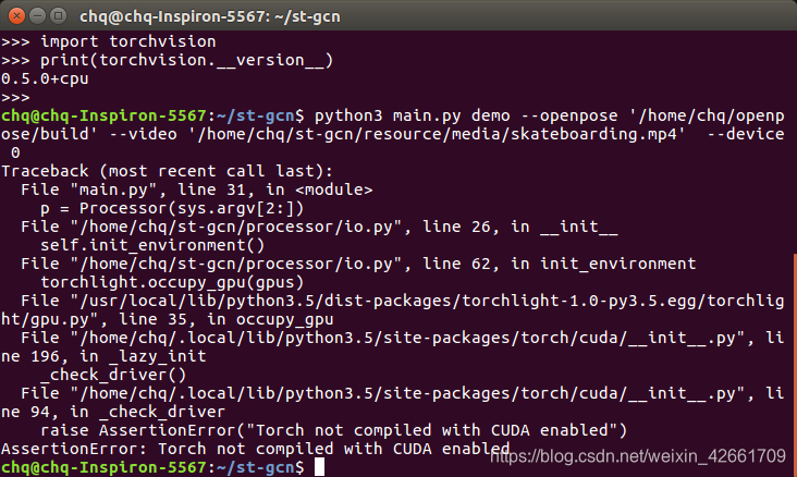 复现STGCN CPU版 （ubuntu16.04+pytorch0.4.0+openpose+caffe）_stgcn复现服务器上-CSDN博客