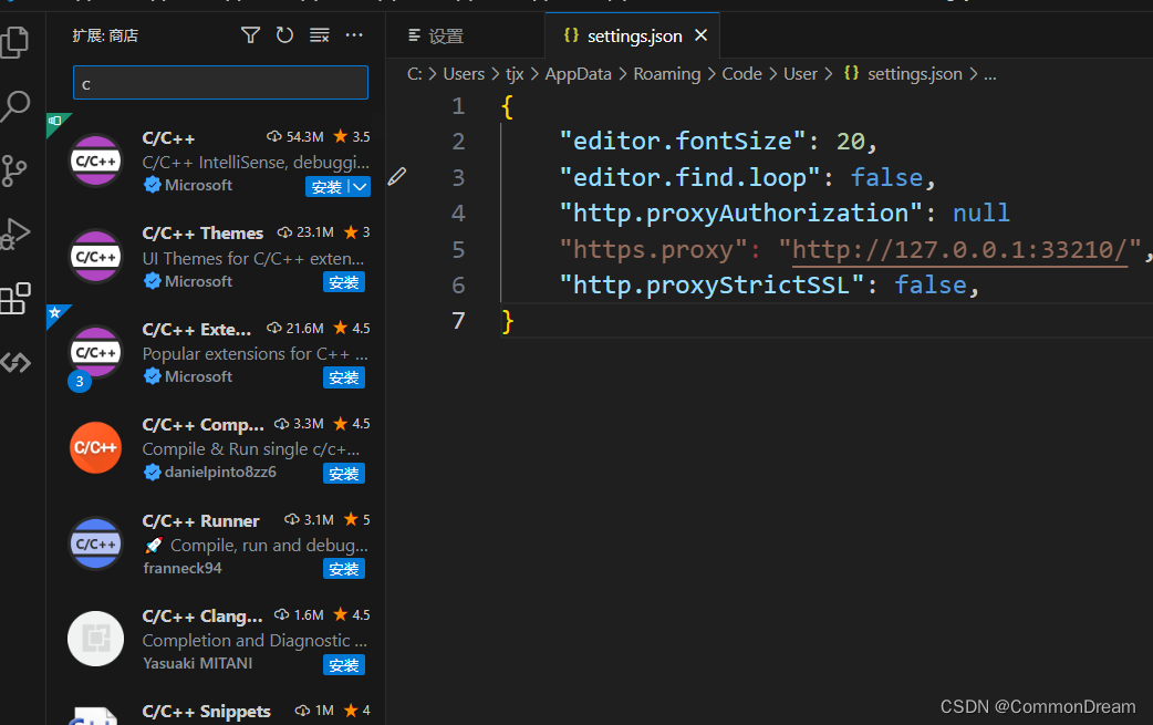 关于VSCode扩展报错XHR failed-CSDN博客