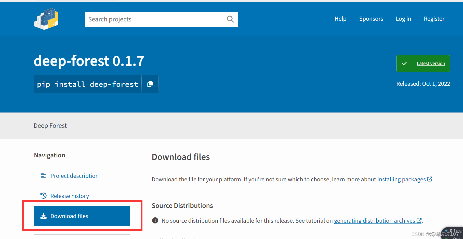 深度森林（deep-forest）安装-CSDN博客