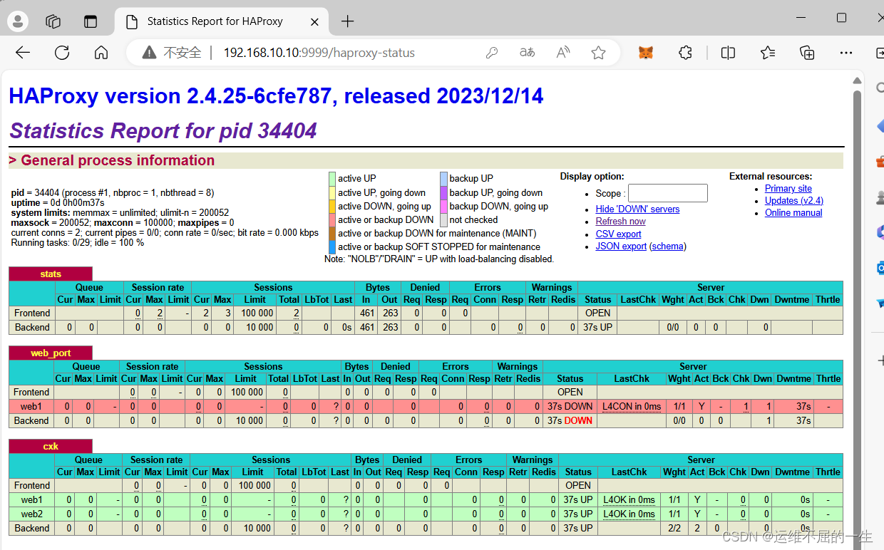 Haproxy负载均衡集群_laowangyx-CSDN博客